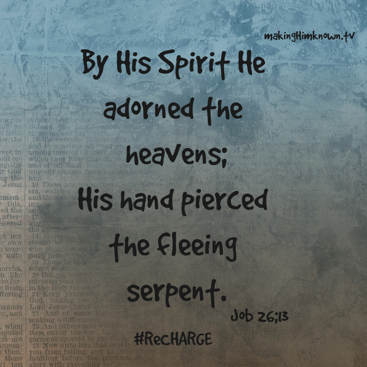 ReCHARGE Day 24 - Making Him Known