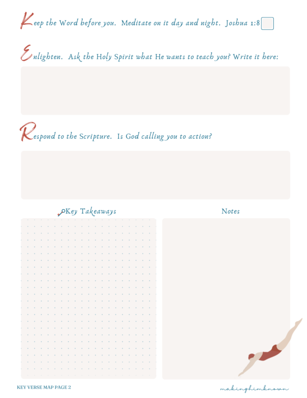 DEEP Bible Study: How to Map a Key Verse - Making Him Known